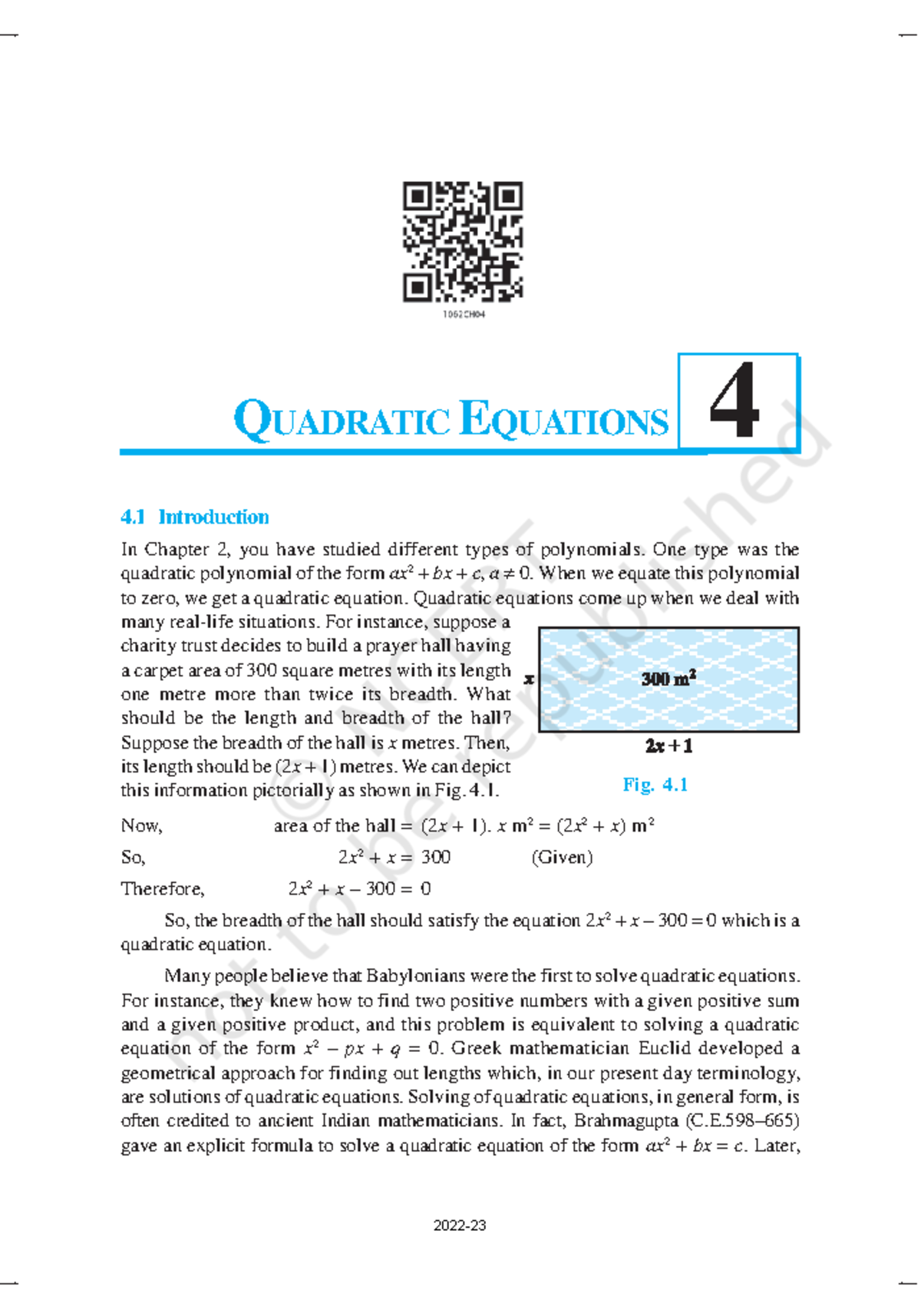 Jemh104 - Help - 70 MATHEMATICS 4 4 Introduction In Chapter 2, you have ...