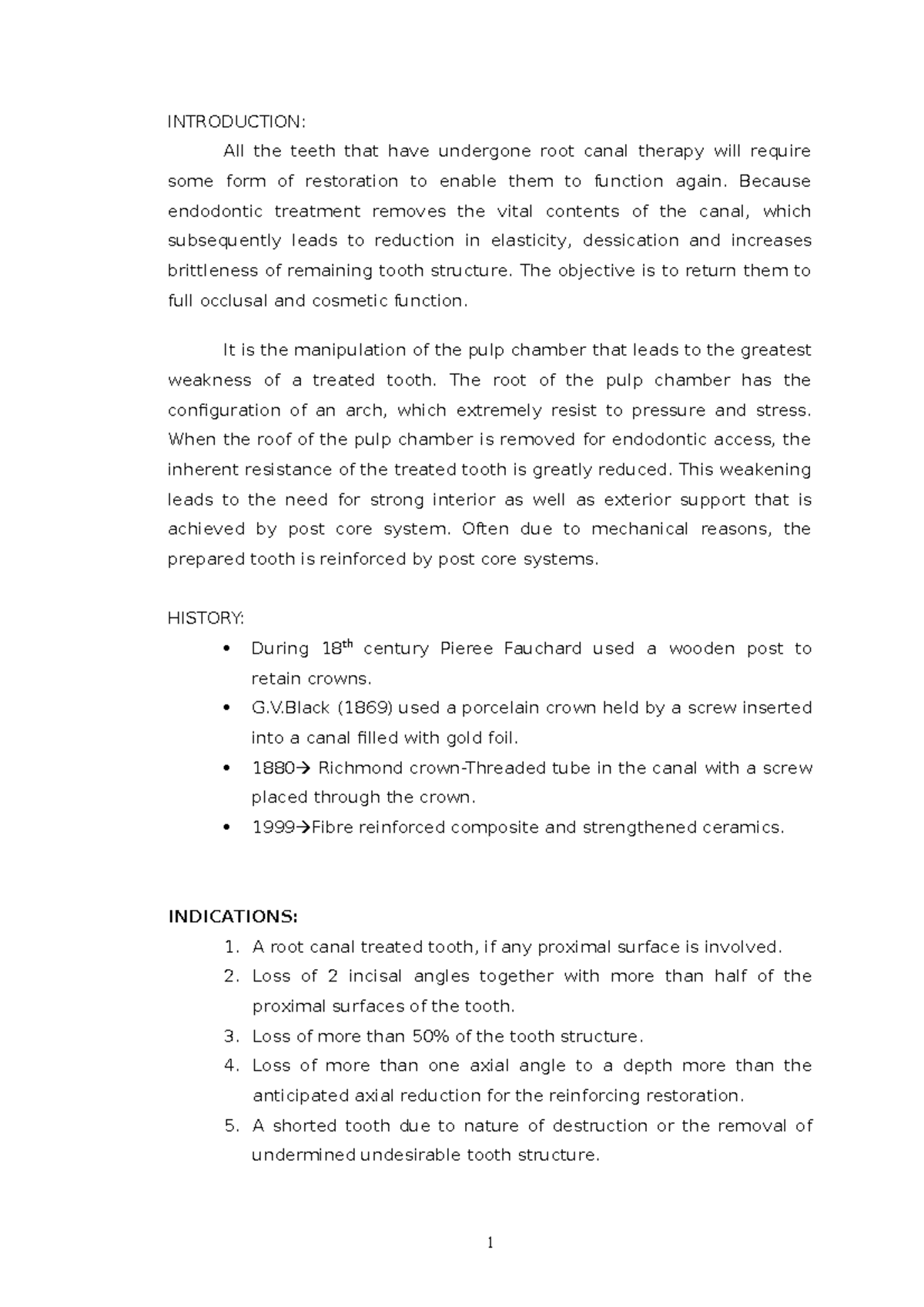 Post and Core - brief knowlege about post and core - INTRODUCTION: All ...