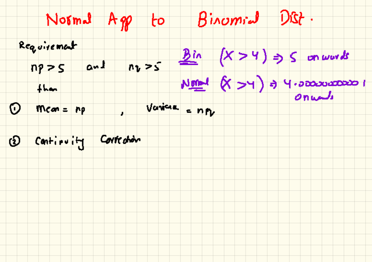 Binomial TO Normal Notes - #"=%' 6YY (# P&.#=&%' [&1( G C0W4&"0=0.( .Y ...