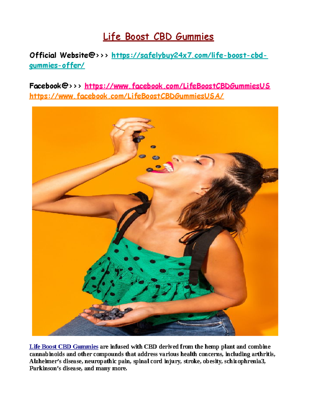 Life Boost CBD Gummies - Life Boost CBD Gummies Official Website ...