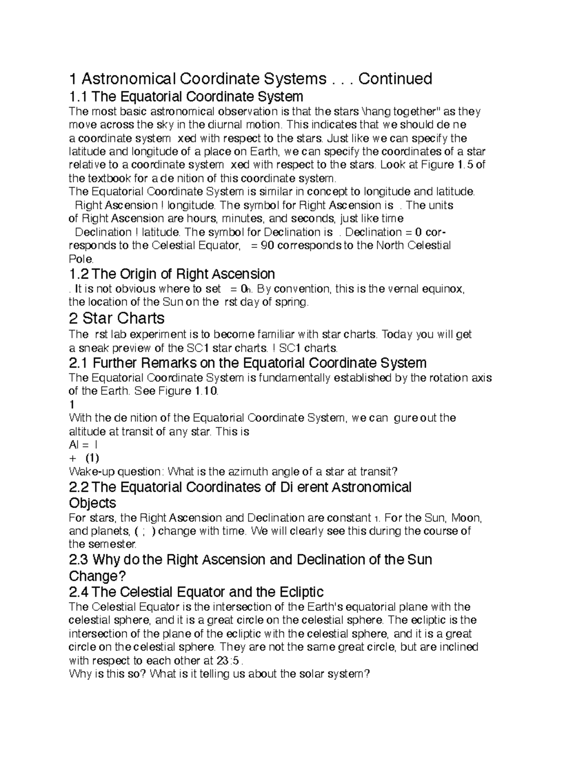 Astr 30 - astronomy lecture notes 30 - 1 Astronomical Coordinate ...