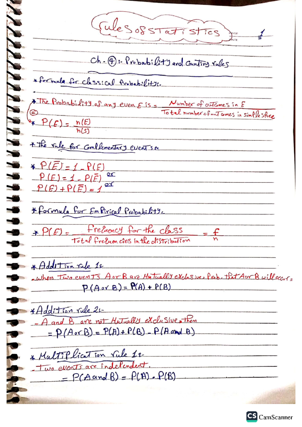 All rules of statistics - Statistical Analysis - Studocu