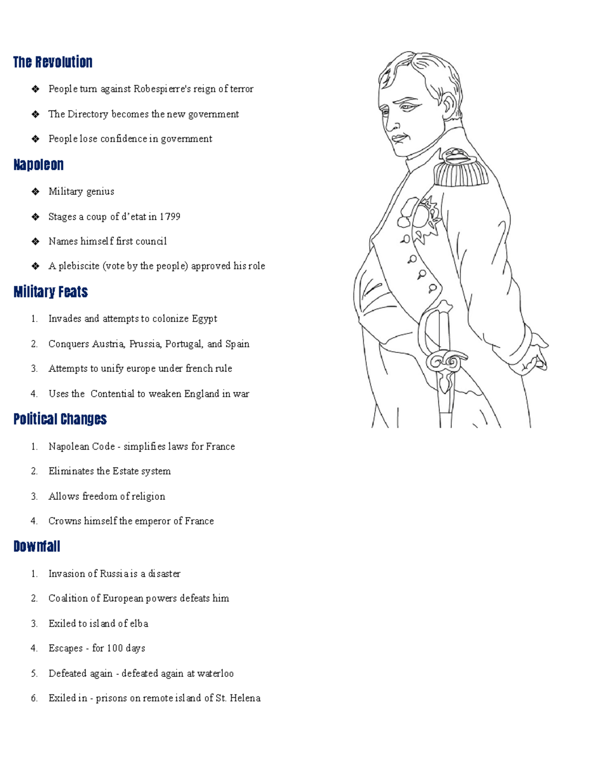 Napoleon Notes - Google Docs - ,nxNapoleon and the End of the French ...