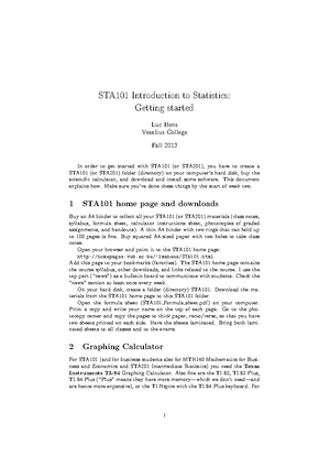 Lecture Notes Part 1 - For 100 level - University of New England School ...