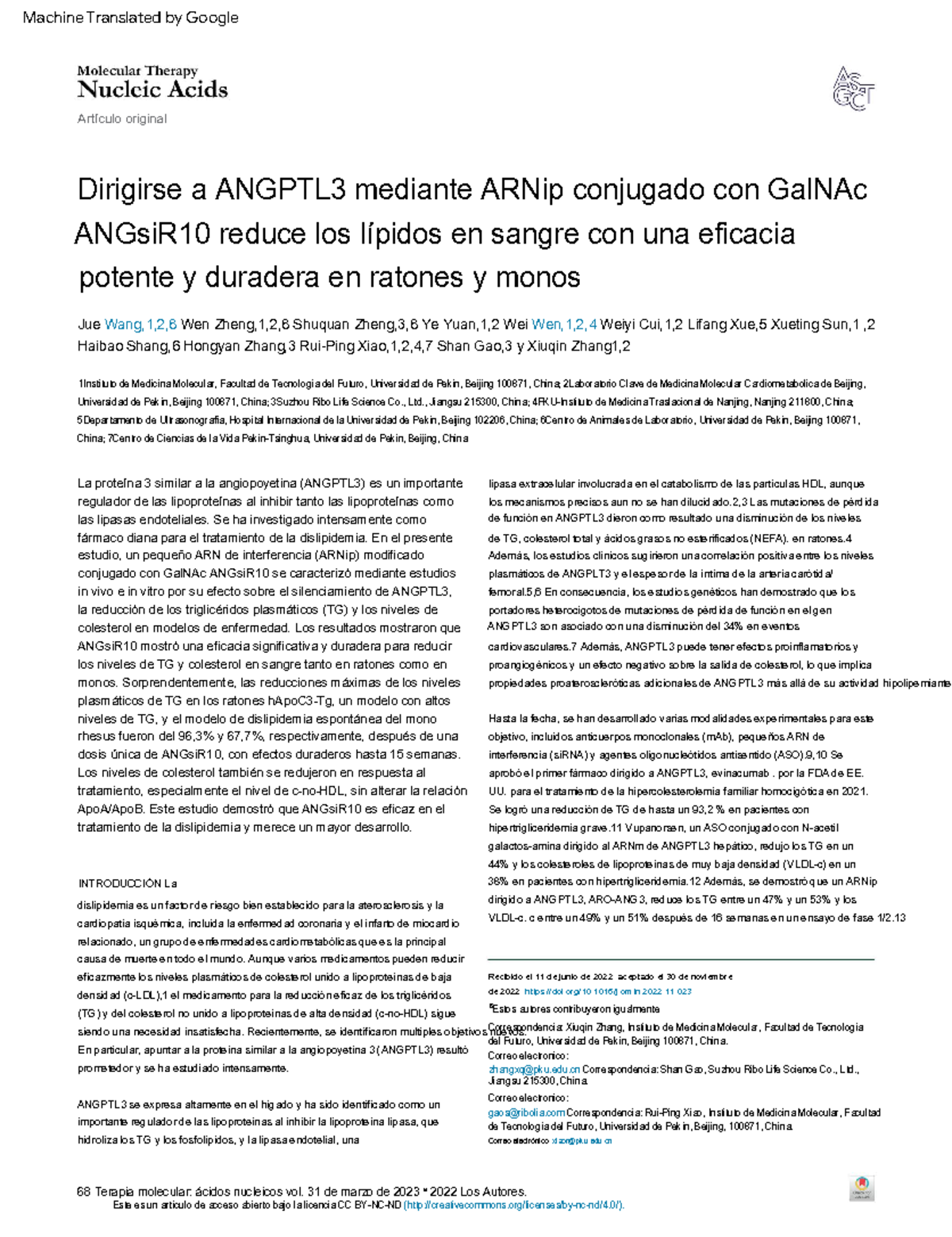 Targeting+ Angptl 3+by+Gal NAc-conjugated+si RNA+ANGsi R 10+lowers ...
