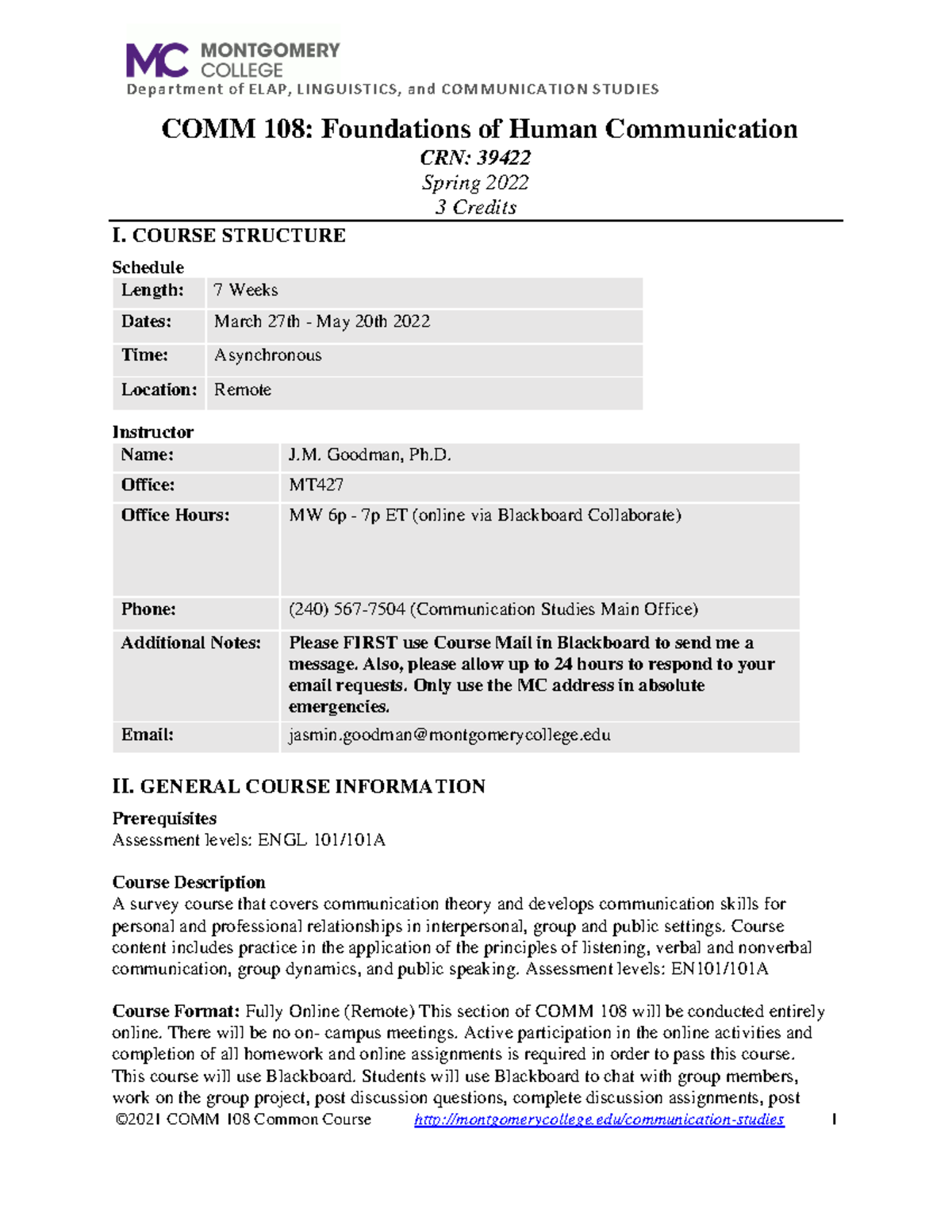 COMM108 Self-Concept Paper - COMM 108: Foundations of Human ...