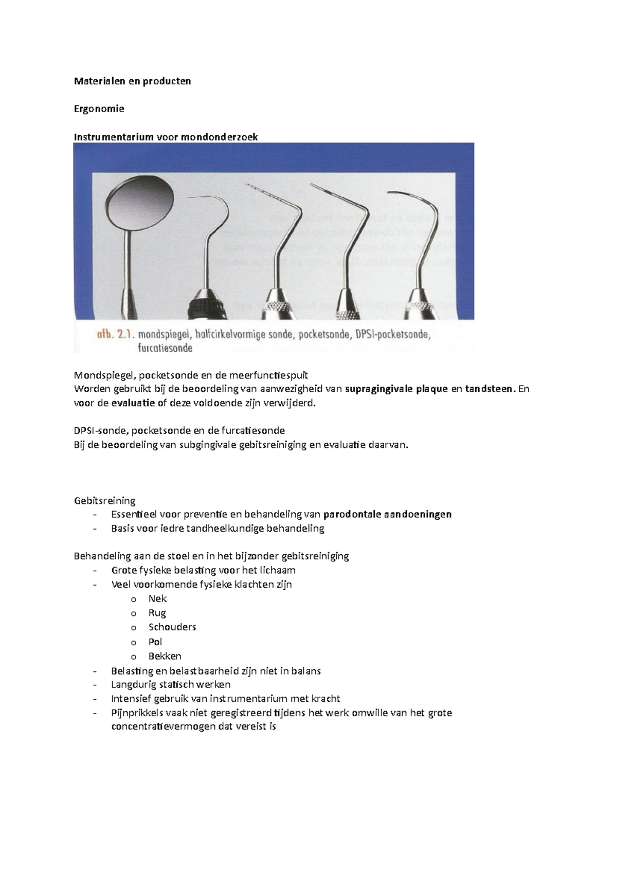 Labo ergonomie - Materialen en producten Ergonomie Instrumentarium voor ...