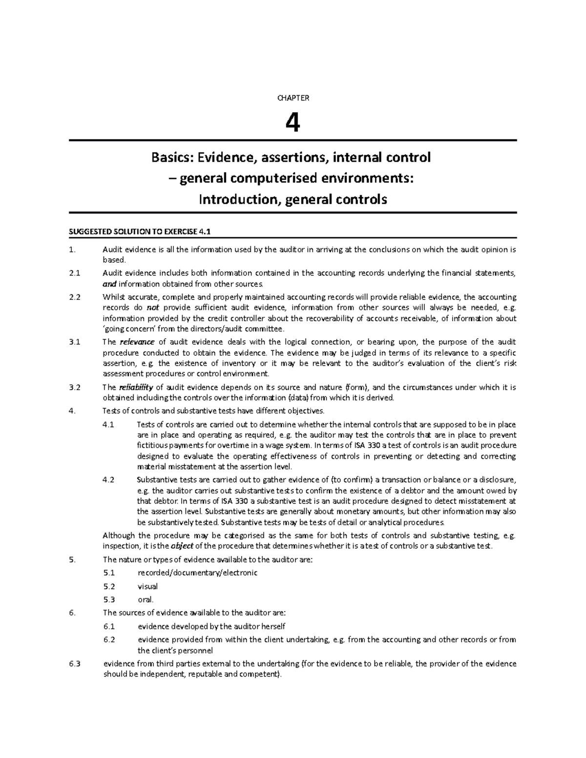 Chap04 solutions reviewed ( AUDING TUTORIALS ANSWERS) - CHAPTER 4 ...