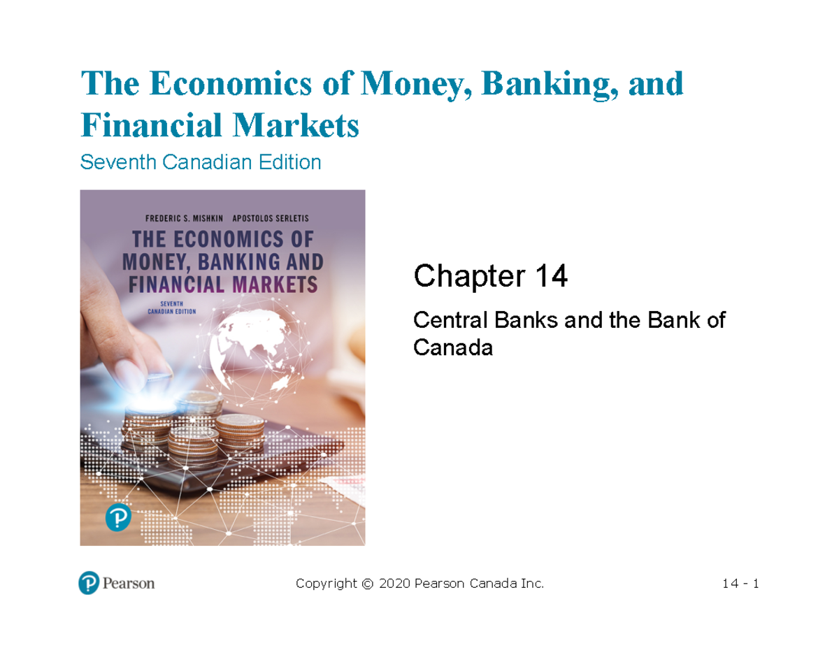 Chapter 14 - Central Banks and the Bank of Canada - 14 - 1 The ...