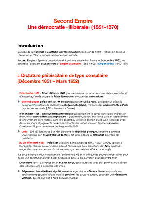 Exemple de Plan Détaillé (Histoire) - Commentaire de Texte N°2 1 Commentaire de Texte N° Plan ...