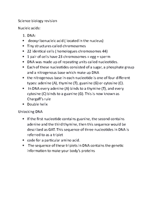 Biology unit 2 aos 2 VCE 2021 - summary - Unit 2: How is continuity of ...