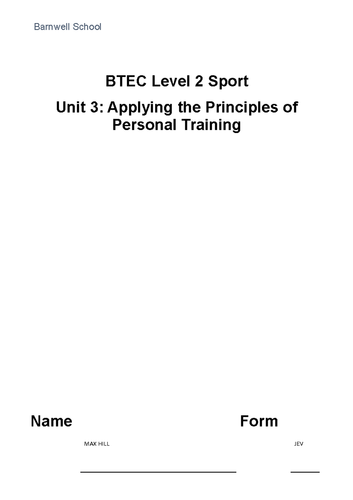 BTEC-Sport-Student-Booklet-Unit 3 - Training Programme (1) - Barnwell ...