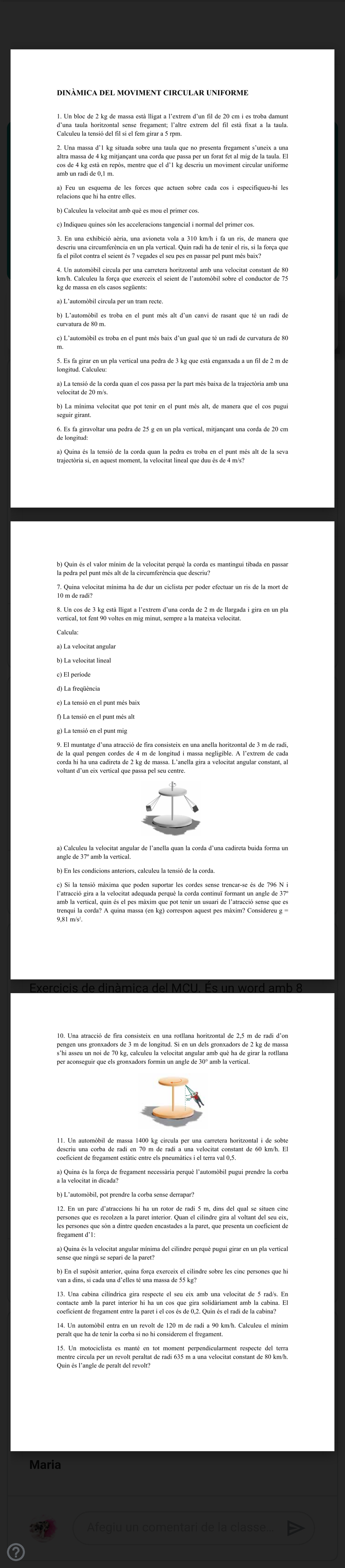 Física 1R Batxillerat - Bshdjdudbdbdbdjdndndndnd - Maria Cendra 19 de ...