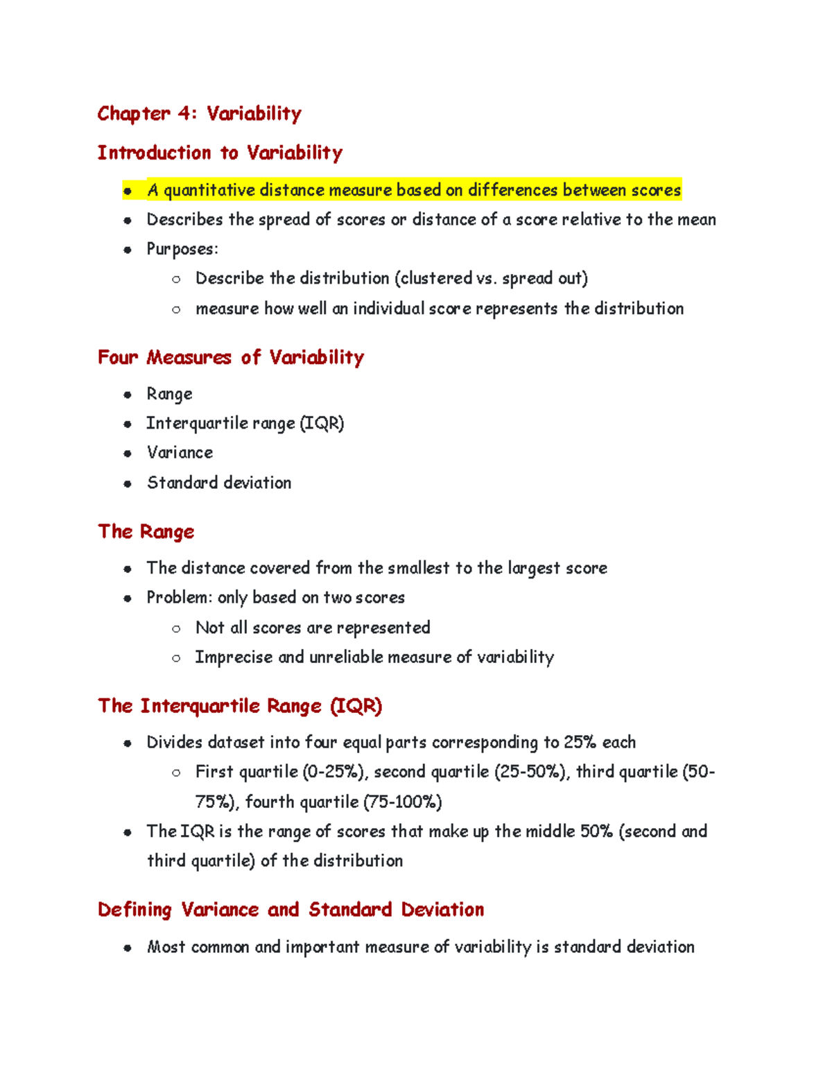 Chapter 4 Variability - Chapter 4: Variability Introduction to ...