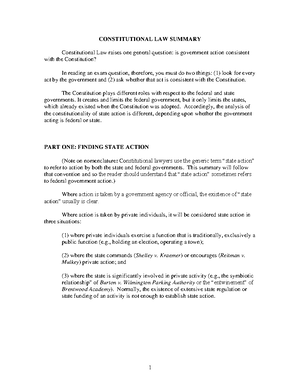 Constitutional Law Framework - Federal Authority Commerce Clause ...
