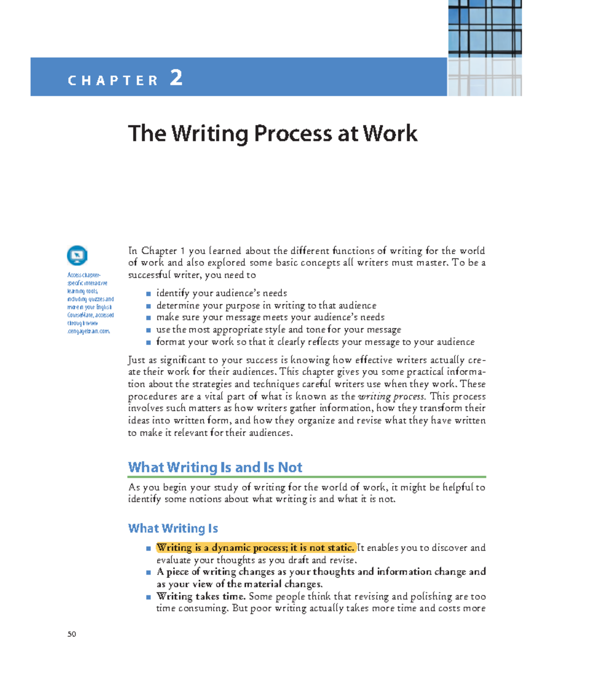 Chapter 2 Lecture notes for technical communication - 50 CHAPTER 2 The ...
