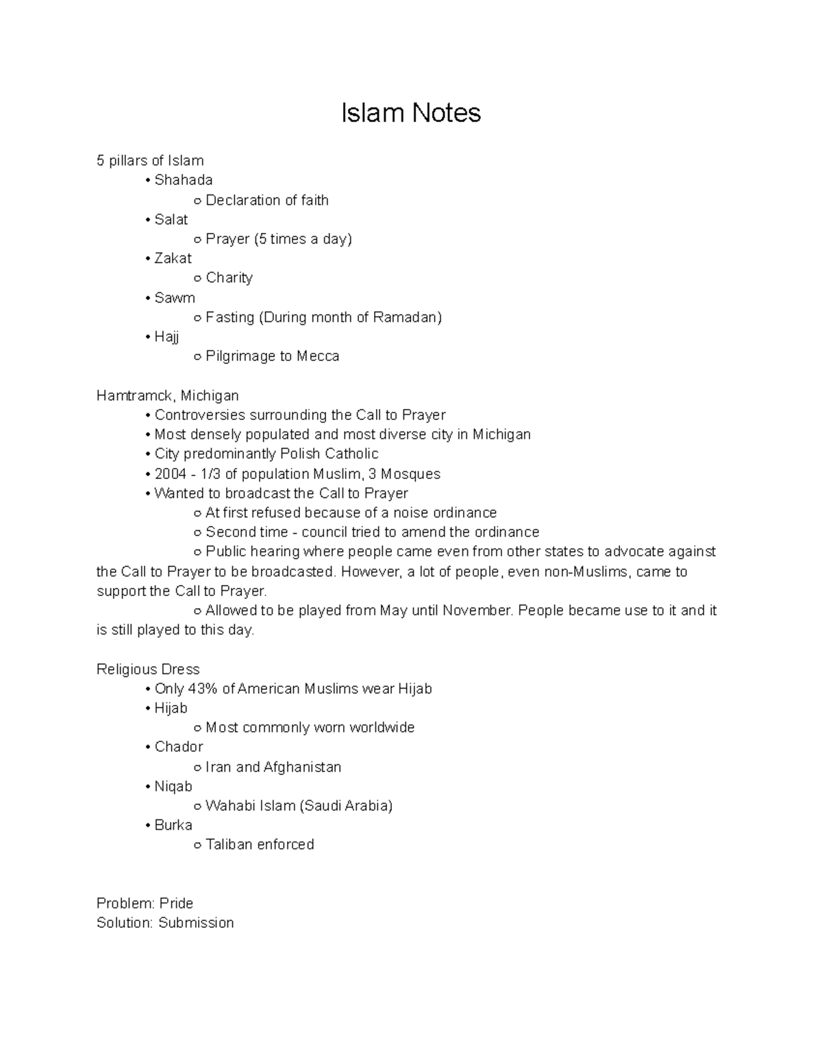 Islam Notes - However, a lot of people, even non-Muslims, came to ...