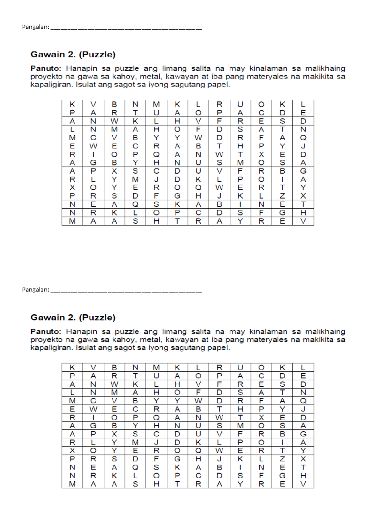 EPP IA Module 3 Gawain 2 - Elementary Education - Pangalan: - Studocu