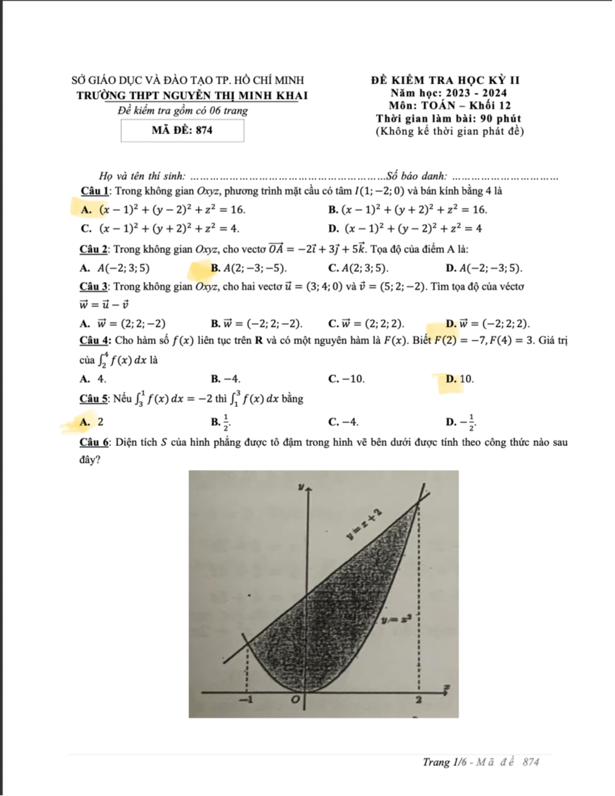 De hoc ky 2 toan 12 nam 2023 2024 truong thpt nguyen thi minh khai tp hcm - SO GIAO DUC VA DÃO ...