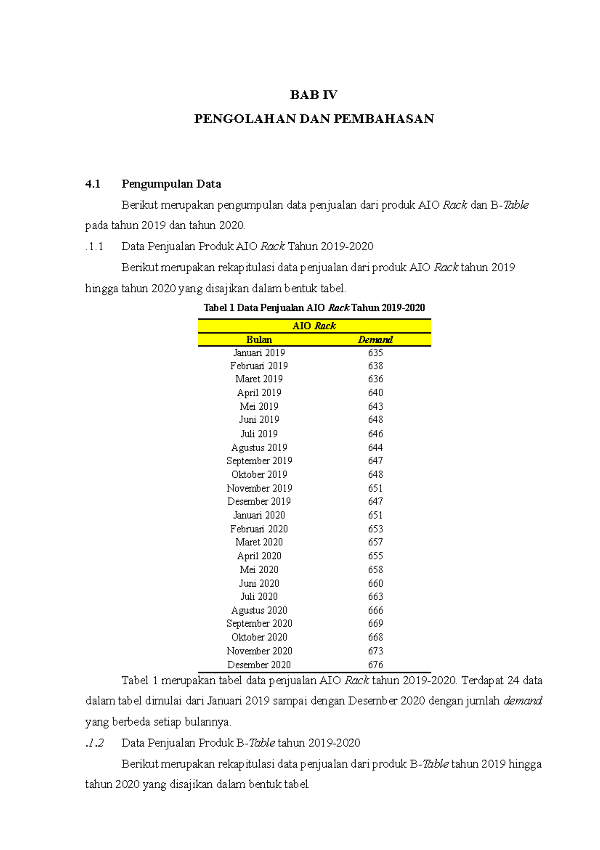 Bab 4 Materi Forecasting - BAB IV PENGOLAHAN DAN PEMBAHASAN 4 ...
