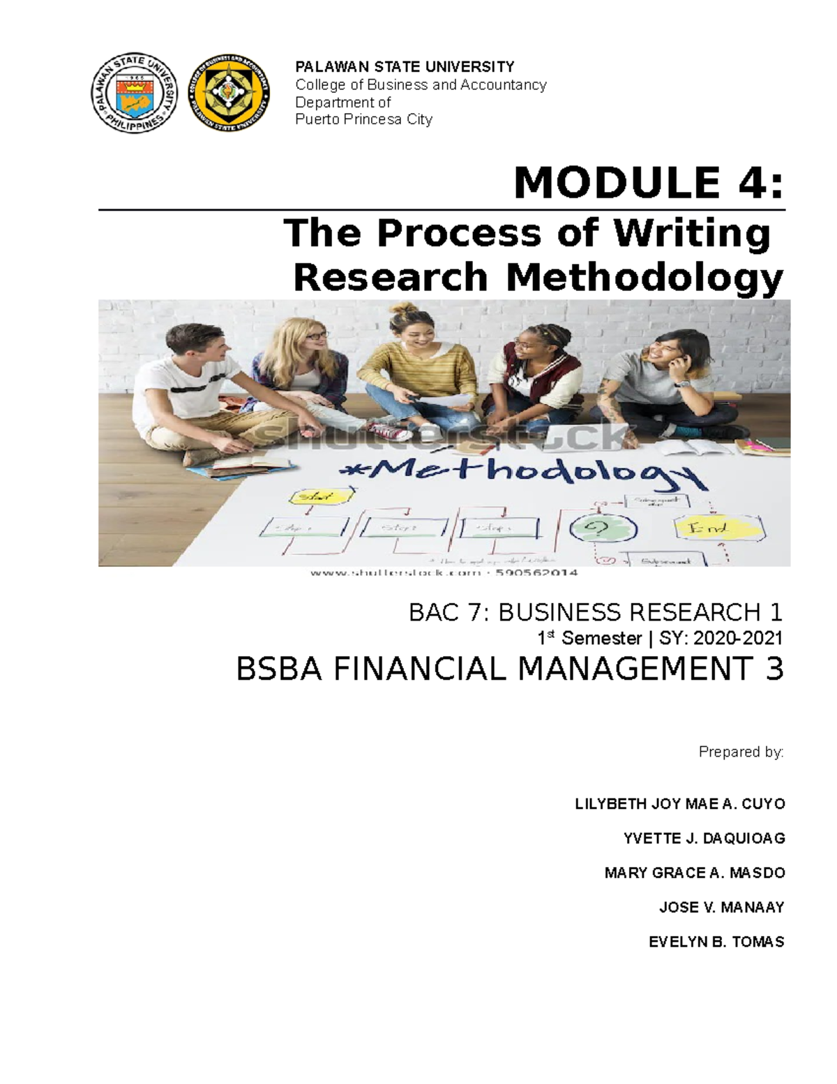 MODULE 4 METHODOLOGY OF RESEARCH - ####### PALAWAN STATE UNIVERSITY ...