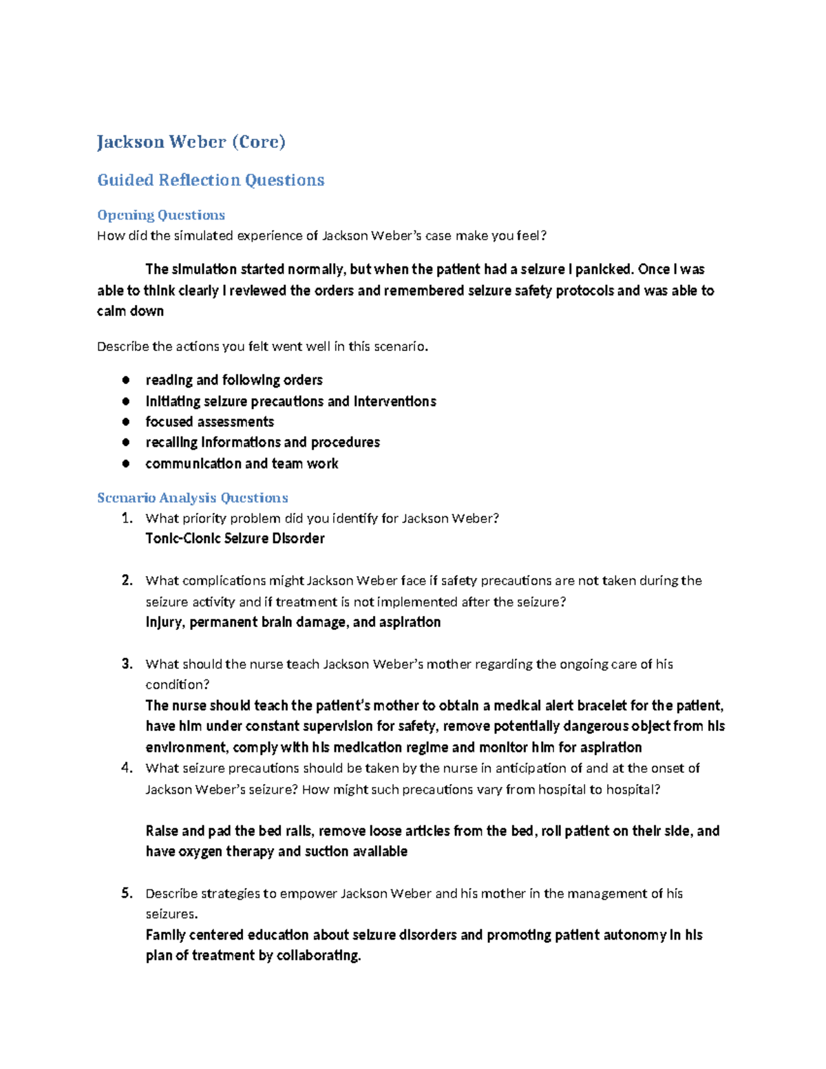 Guided Reflection Jackson Weber (Completed) - Jackson Weber (Core ...