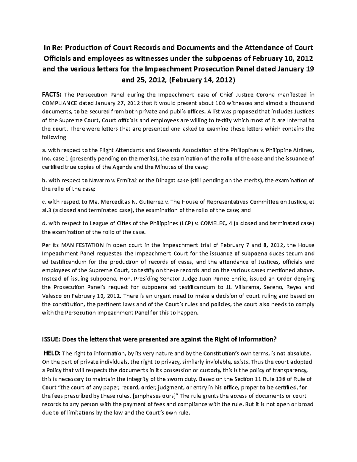 307137782-In-Re - notes - In Re: Production of Court Records and ...