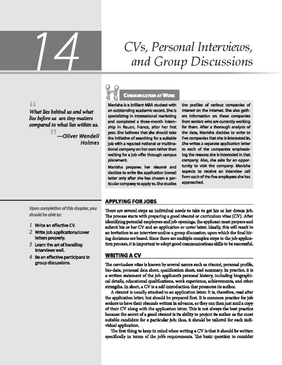 7th Semester CV and Interviews - English - CVs, Personal Interviews ...