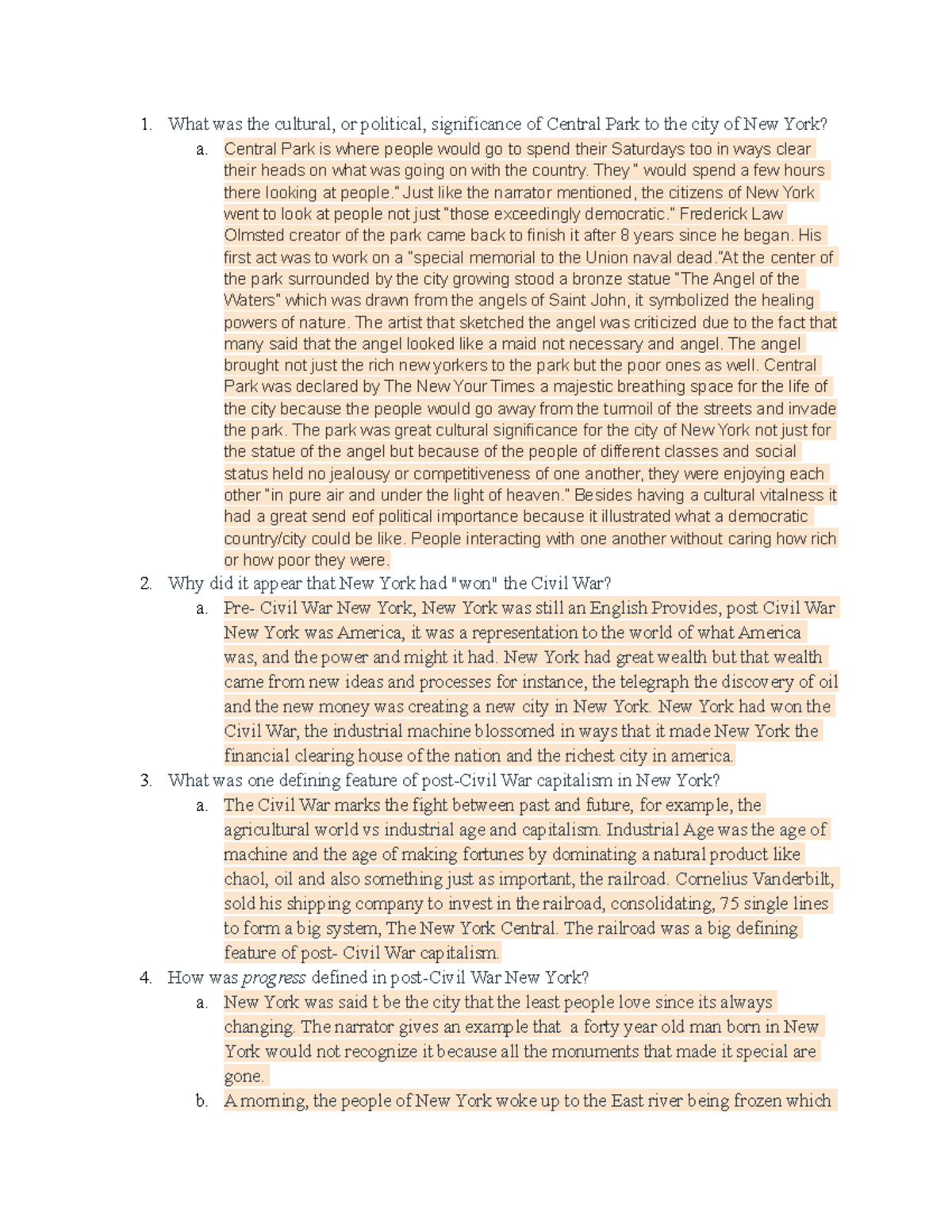History 118 Doc #2 - notes - What was the cultural, or political ...