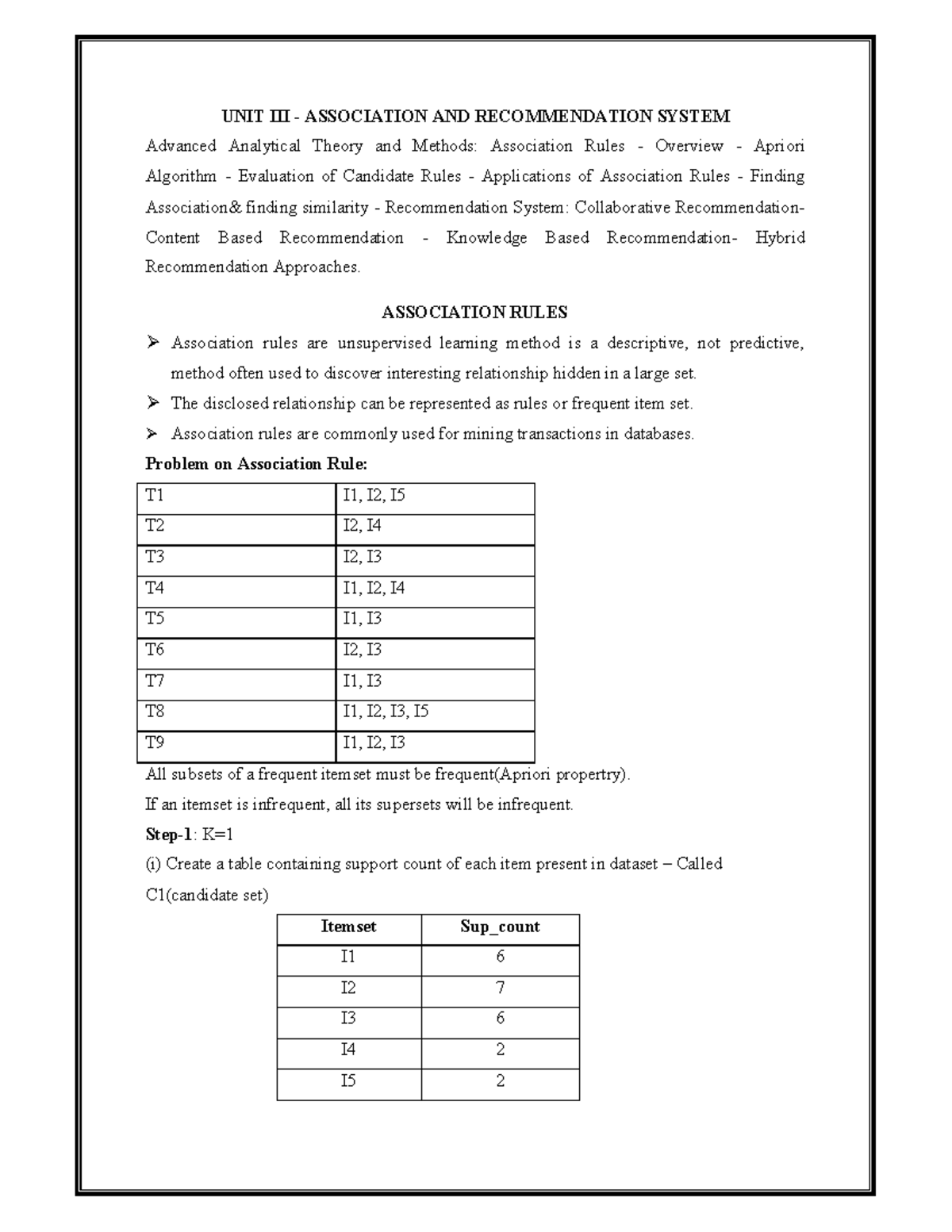 Big Data Analytics - Module 3 - UNIT III - ASSOCIATION AND ...