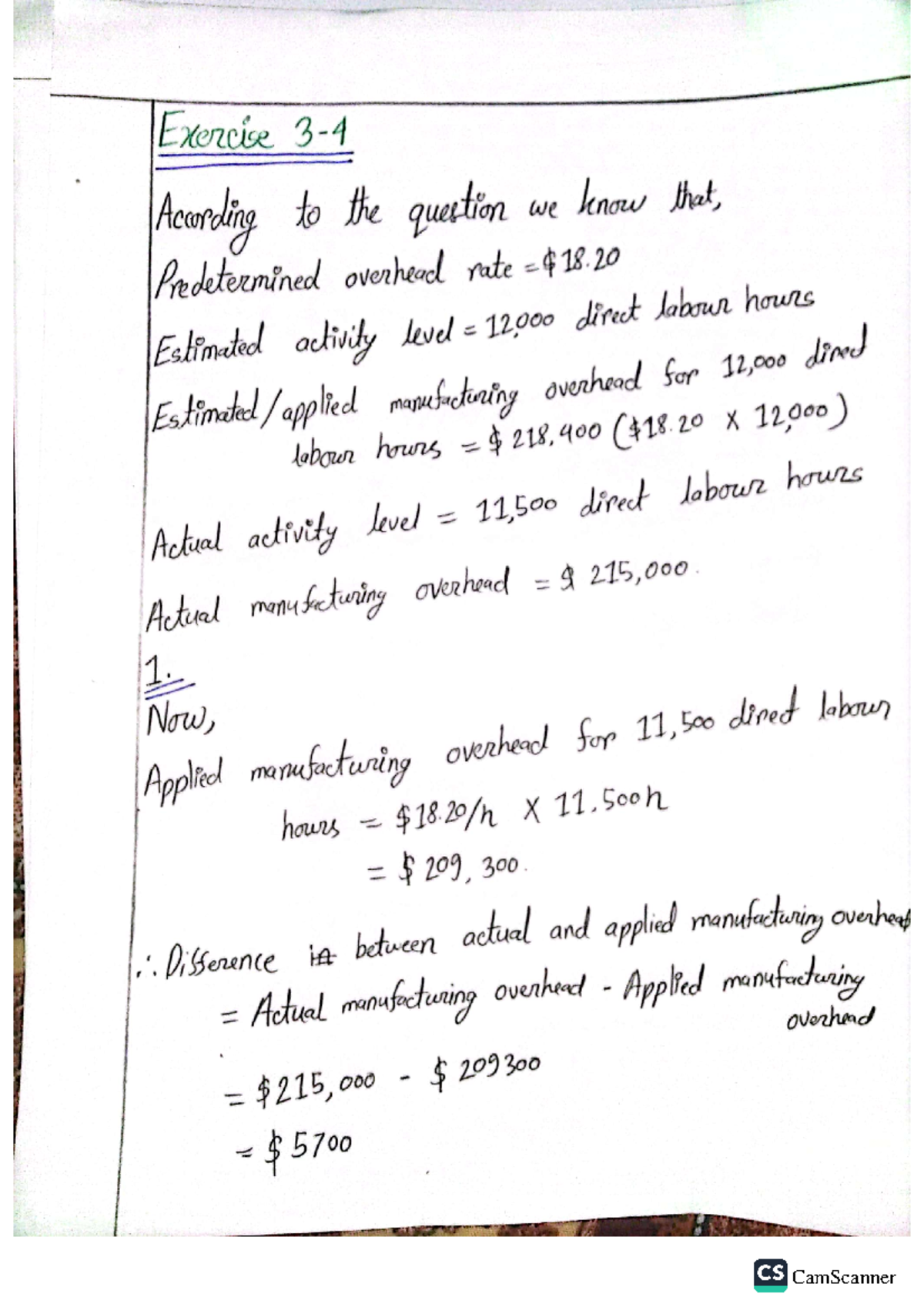CMA Assignment 2 1 - Homework - Intermediate Cost Accounting - Studocu