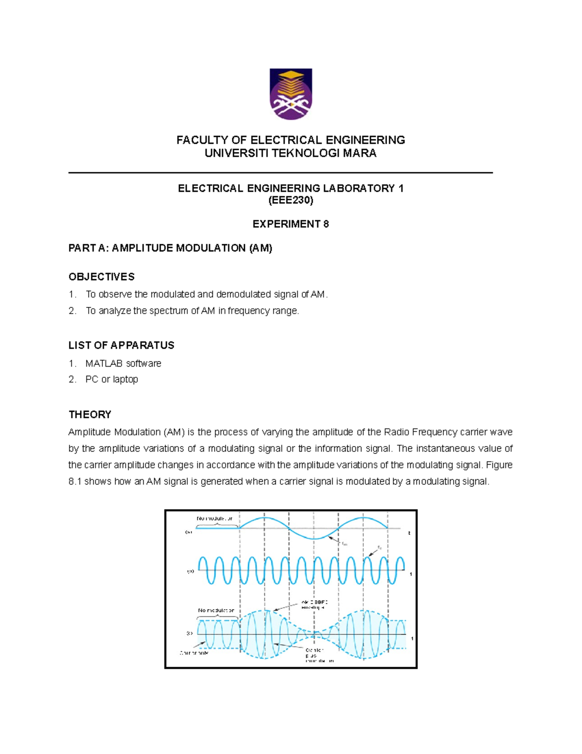 Faculty OF Electrical Engineerin 1 - FACULTY OF ELECTRICAL ENGINEERING ...