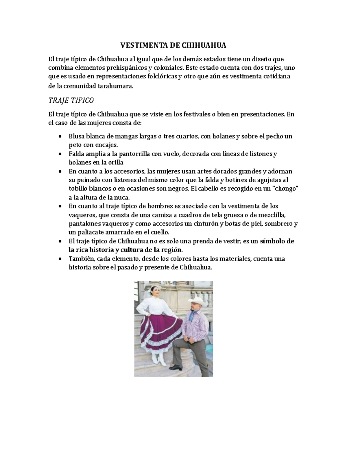 Vestimenta DE Chihuahua - VESTIMENTA DE CHIHUAHUA El traje tí pico de ...