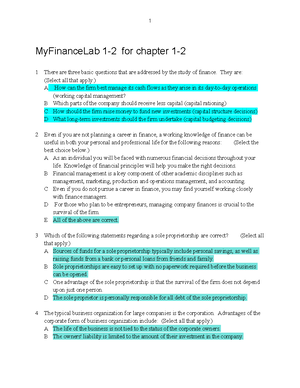 Profitability analysis - MyFinanceLab - View an example | All parts ...