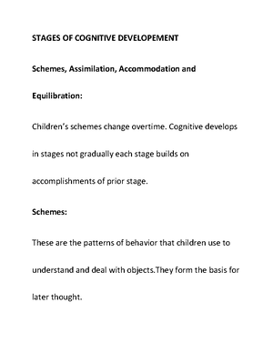 Piagets 3rd and 4th stages of cognitive developement - PIAGET’S STAGES ...