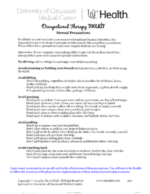 Lab 4, Stat 2, Spinal prec - Health.