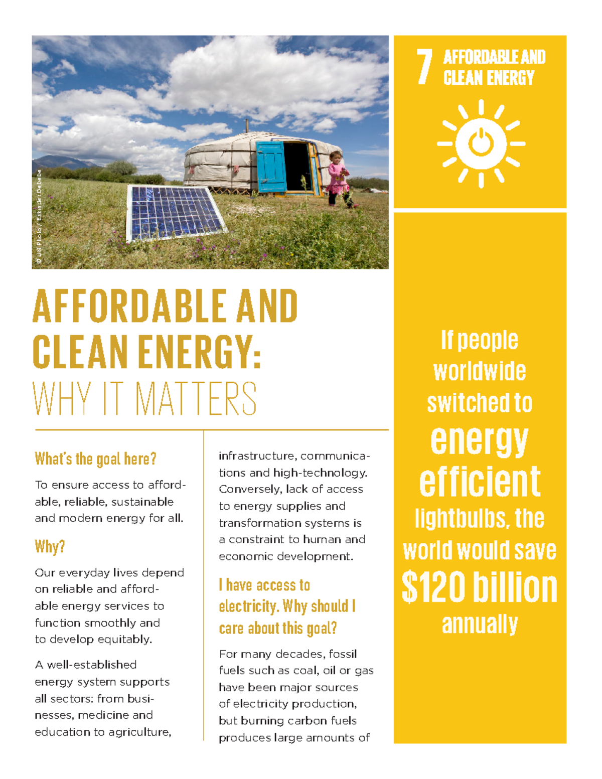 Goal-7 - What’s the goal here? To ensure access to afford- able ...