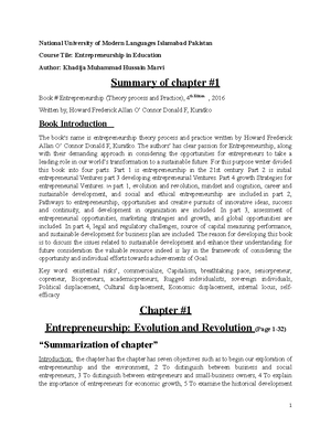 Entrepreneurship - Building a new venture team What is a new venture ...