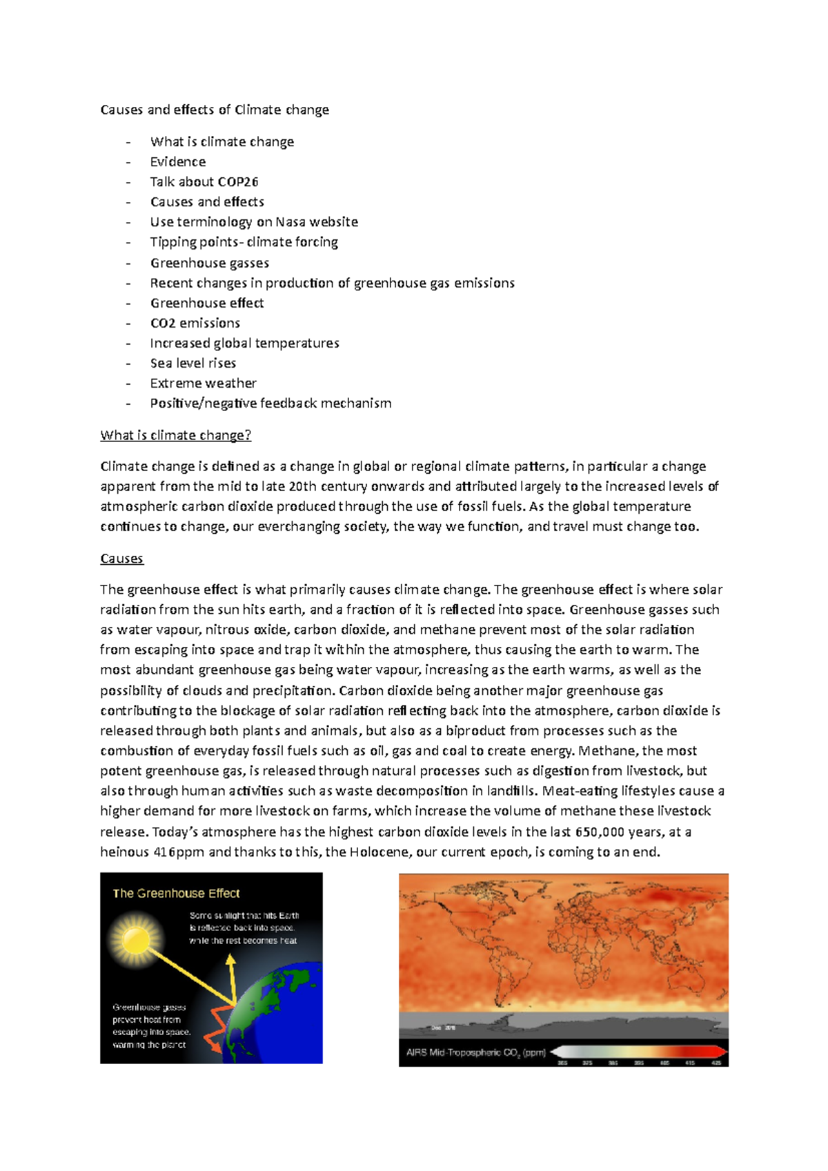 Causes and effects of Climate change - As the global temperature ...