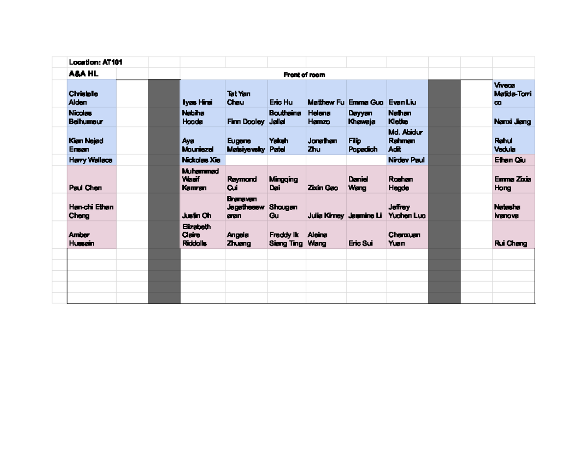 Math HL May 6 - HL math notes - Location: AT101 A&A HL Front of room ...