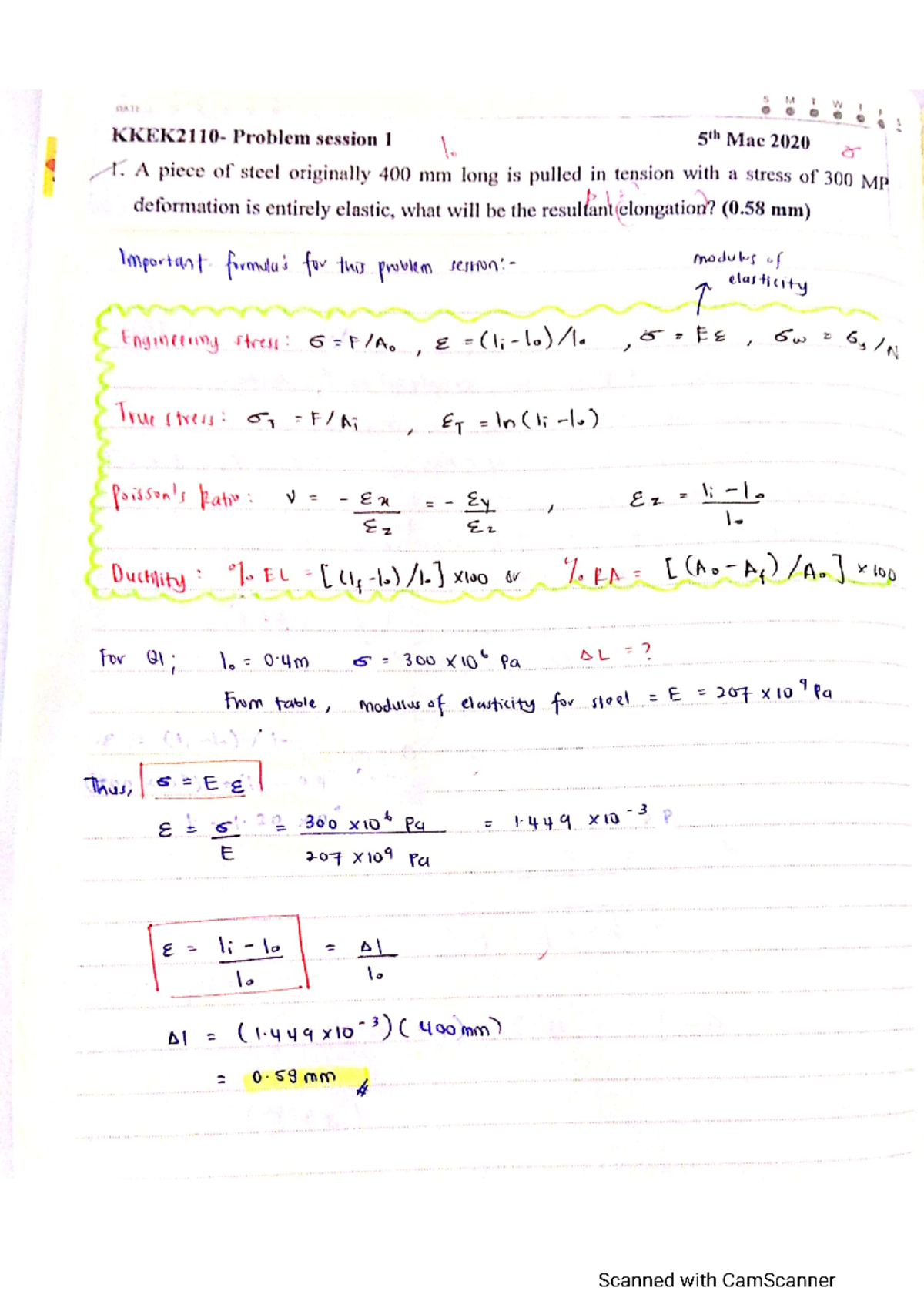 TUTO 1 Material Solution - Material Science - Studocu