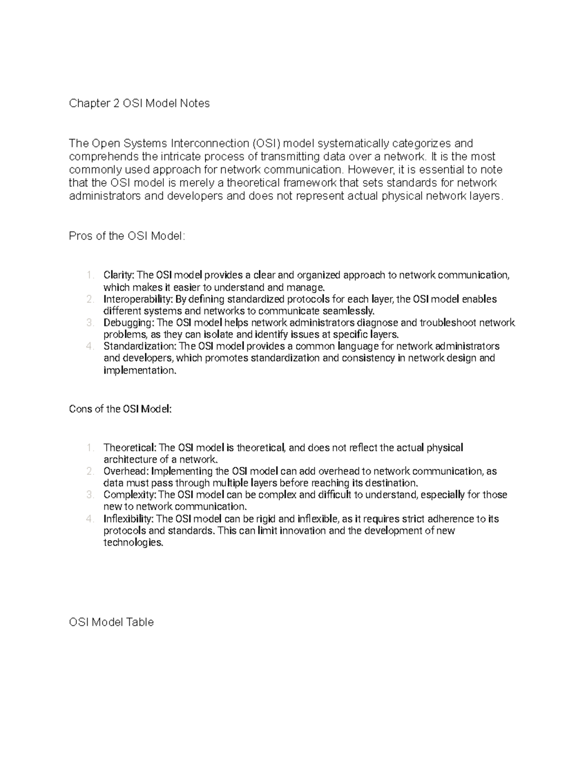 OSI Model - It is the most commonly used approach for network ...