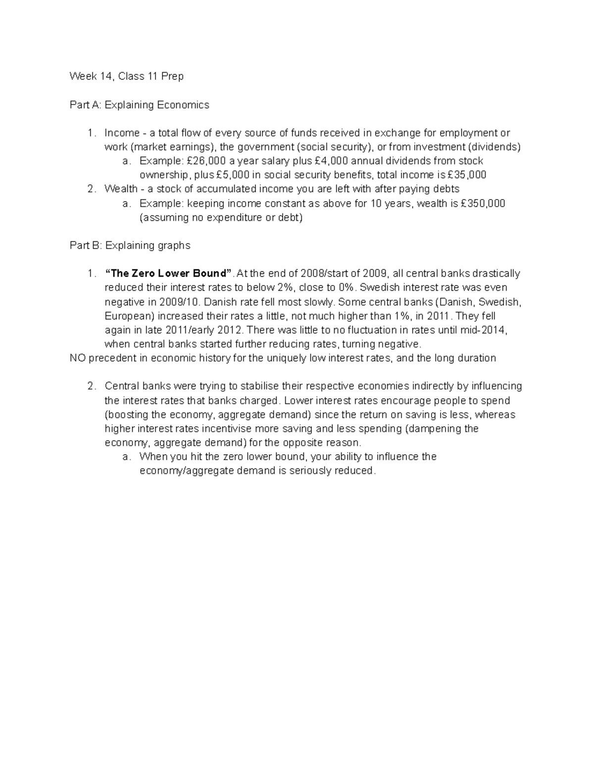 Week 14 Class 11 Prep - Week 14, Class 11 Prep Part A: Explaining ...
