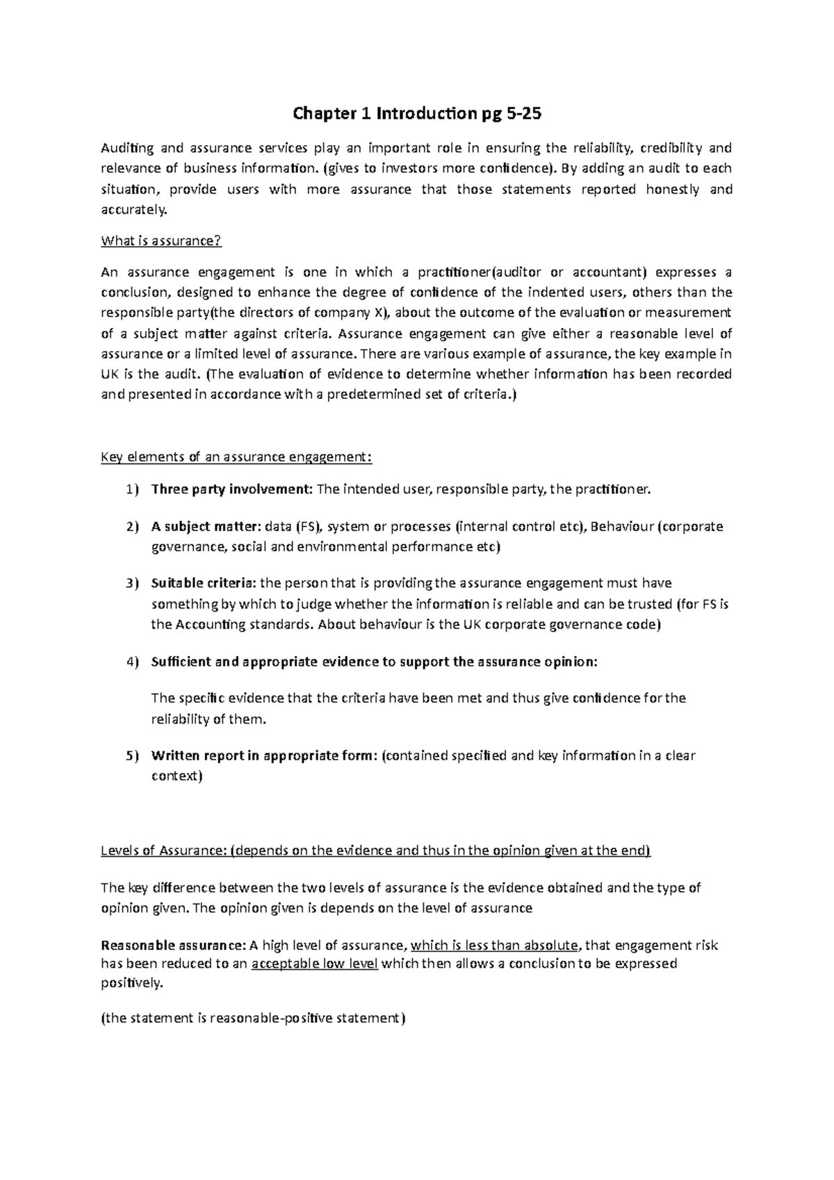 Lecture 1 Introduction To Audit Chapter 1 Introduction Pg 5 Auditing And Assurance Services
