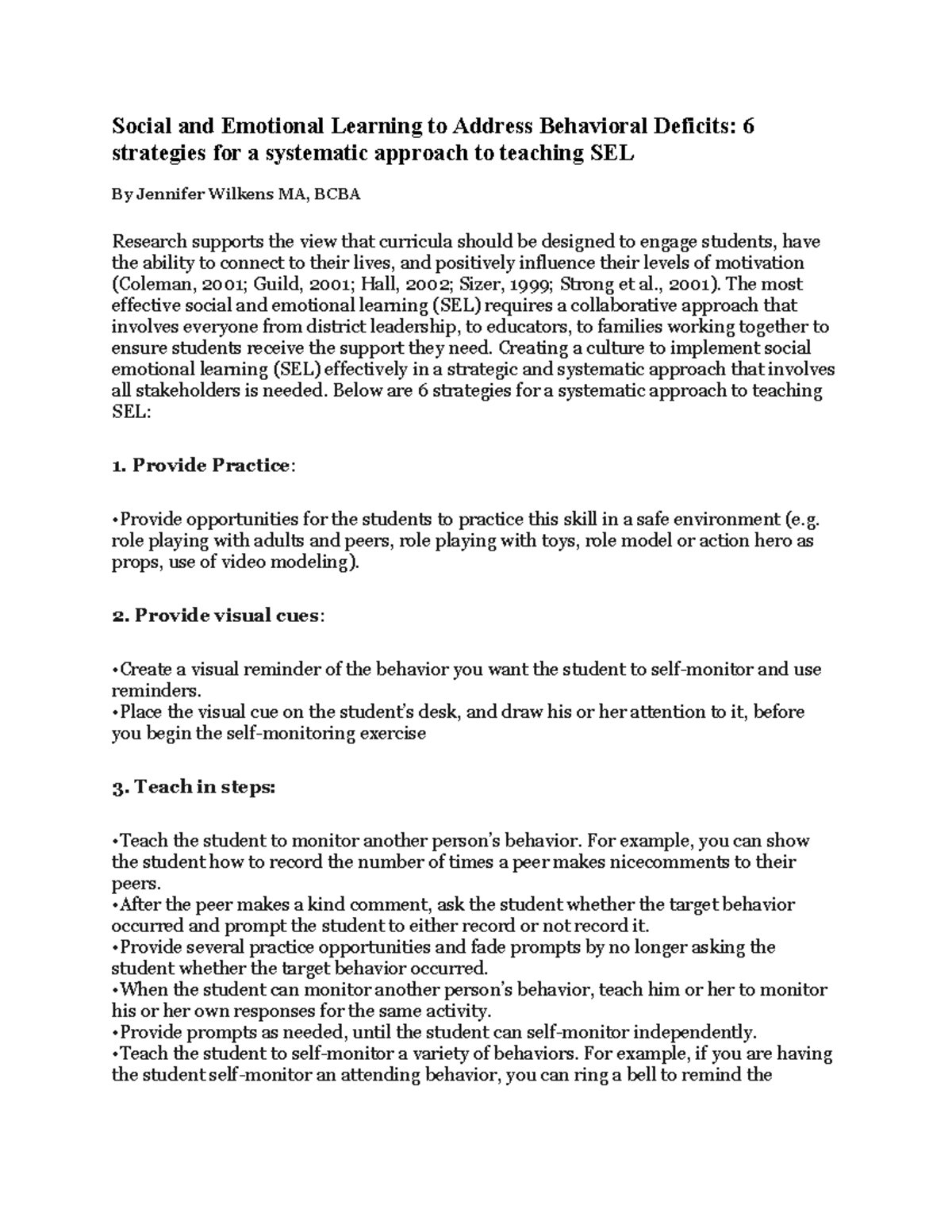 6 Strategies for Teaching SEL - Social and Emotional Learning to ...