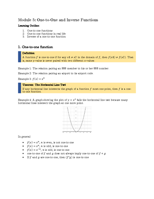 1.2 Function and Its Graph - Module 2: Function and Its Graph Learning ...