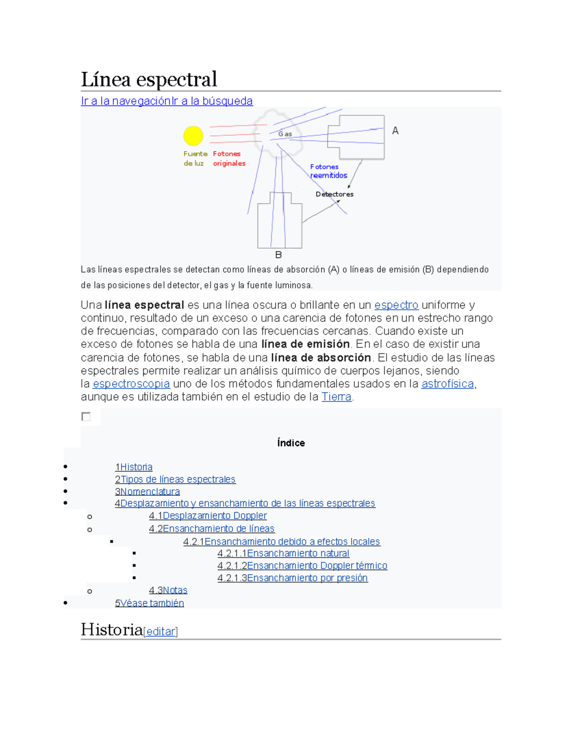 Linea - ADASD - Línea espectral Ir a la navegación Ir a la búsqueda Las ...