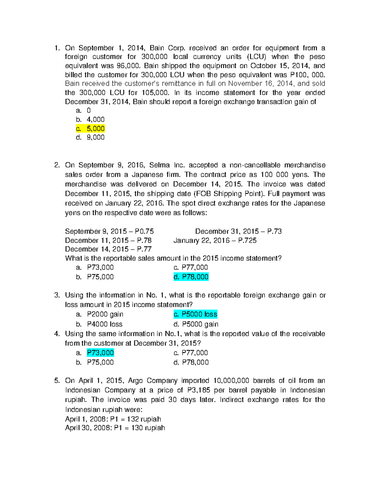 Advance In Financial Accounting Practice Quiz Accountancy Studocu