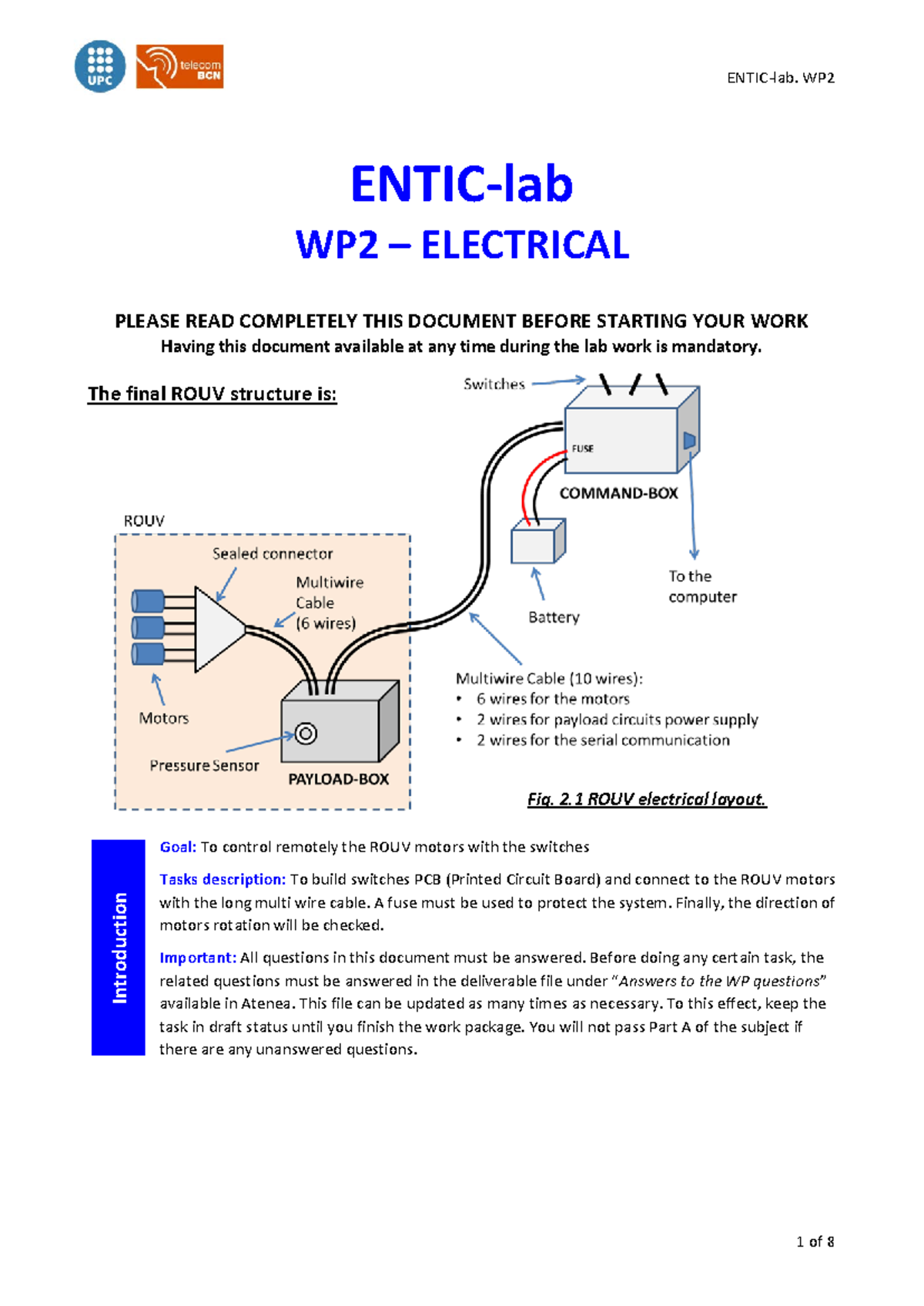 Entic LAB WP2-electrical - ENTIC-lab WP2 – ELECTRICAL PLEASE READ ...