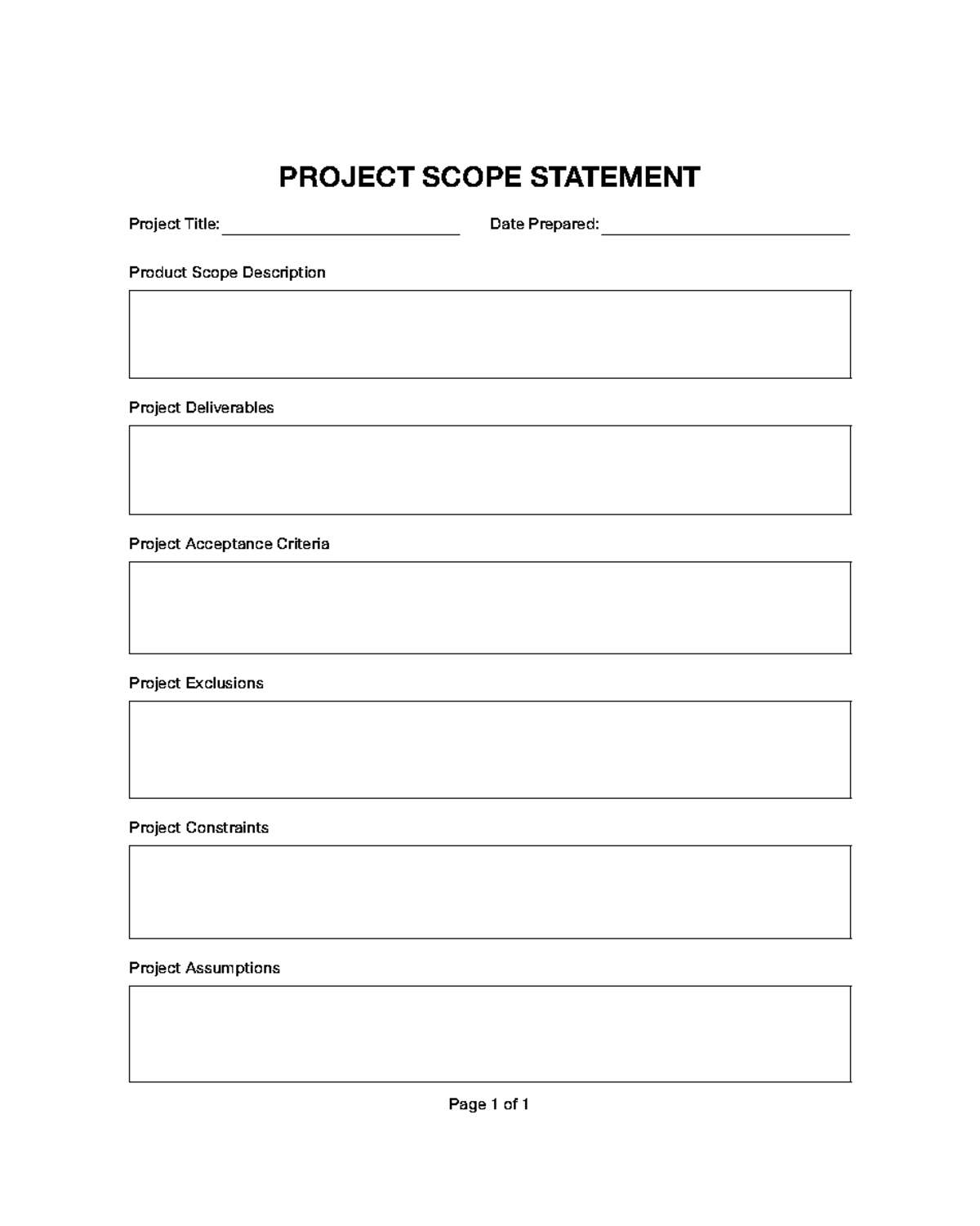 Project Scope Statemnet-PSS-Template - ENGG1500 - Project Title ...